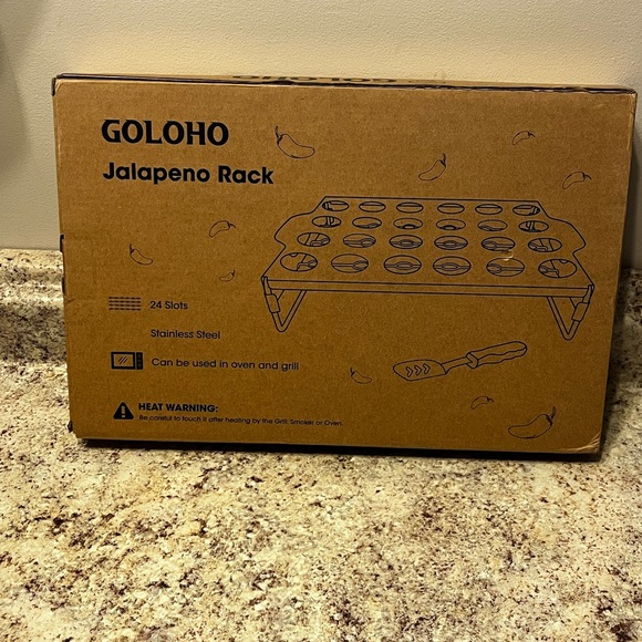 Kitchen | Stainless Steel Jalapeno Grill Rack W Bottom Supportive ...